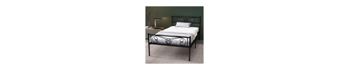 Click here for Homfan Bed Frame with Adjustable Headboard - Black prices