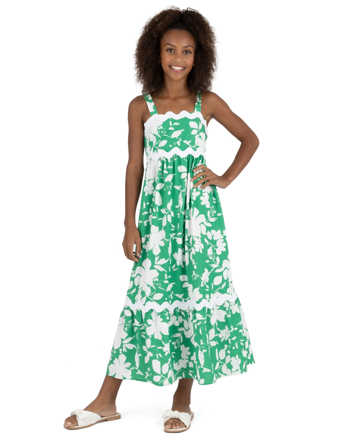Click here for Speechless Girls 7-14 Maxi Square Neck Dress - Med... prices