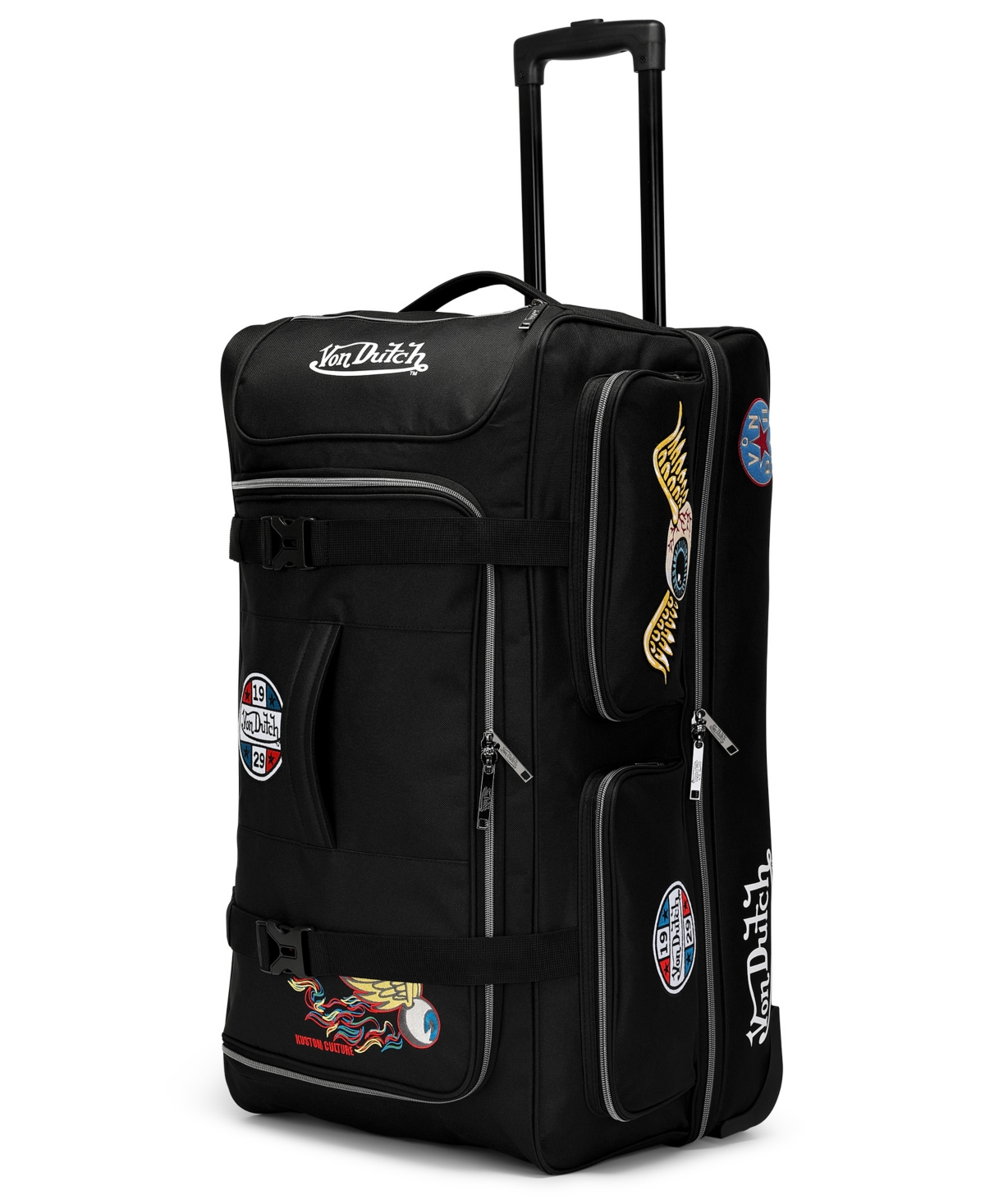 Click here for Von Dutch Signature Patch 20 Carry-On Rolling Duff... prices