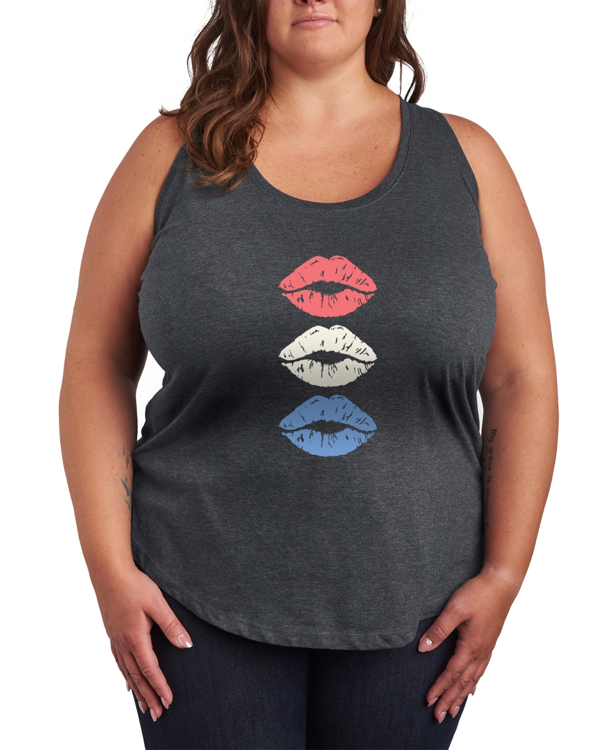 Click here for Hybrid Apparel Plus Size Instant Message Red White... prices