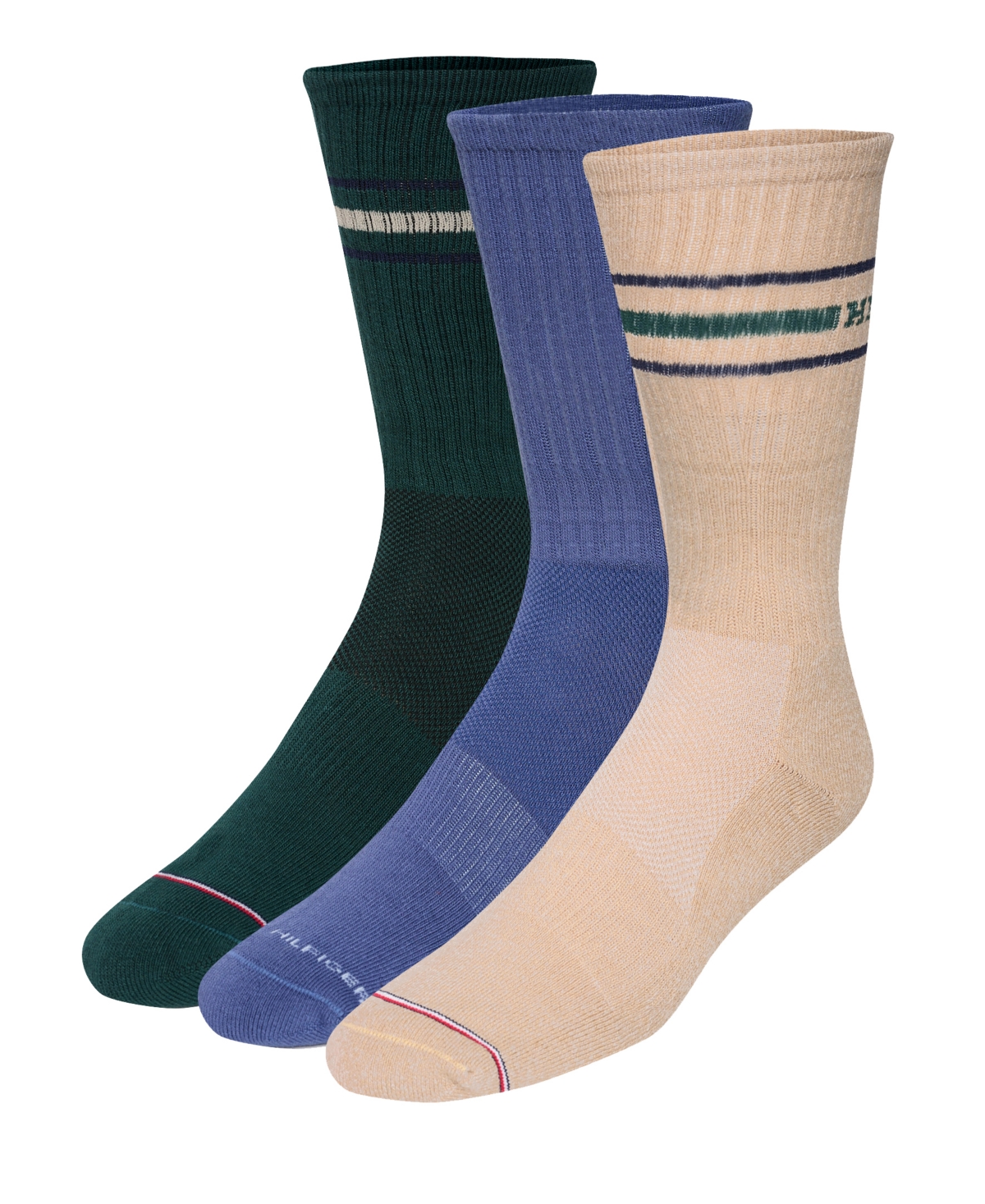 Click here for Tommy Hilfiger Mens Athletic Crew Socks  3-Pack -... prices