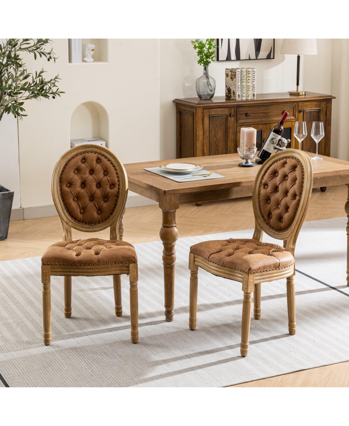 Click here for sumyeg French Style Solid Wood Frame Dining Chair... prices