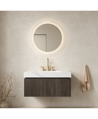 Click here for Sillysis Bathroom Vanity With Carrara Sintered Sto... prices