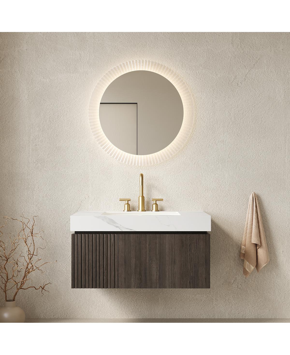 Click here for Sillysis Bathroom Vanity with Carrara Sintered Sto... prices