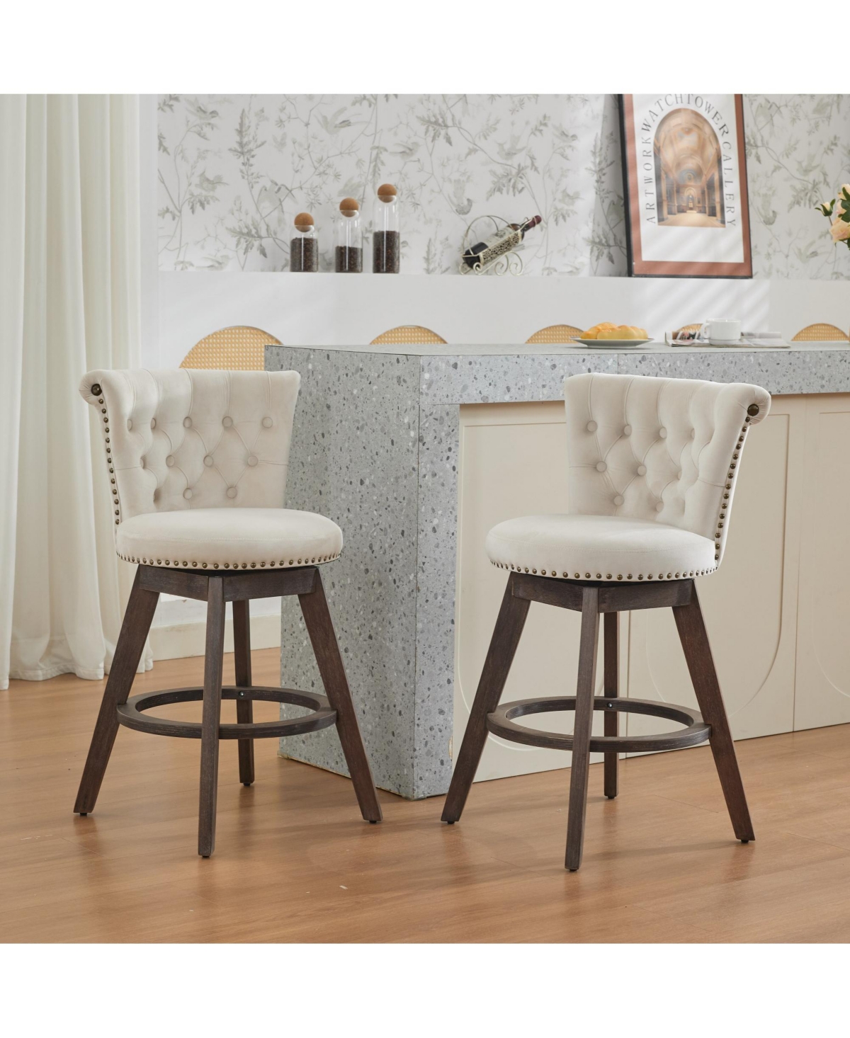 Click here for sumyeg 26 Inch Counter Height Swivel Bar Stools wi... prices