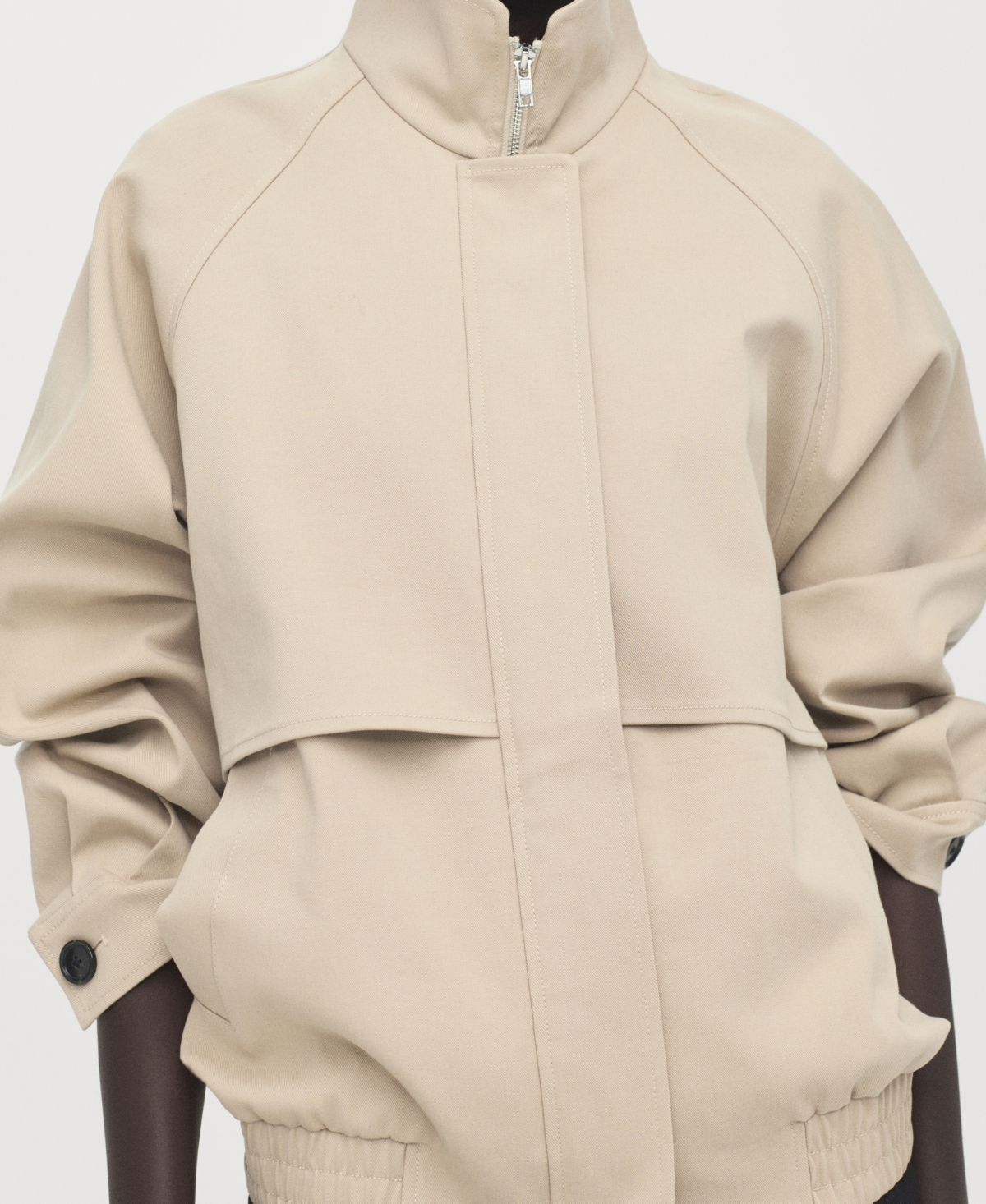 Click here for Mango Womens Pockets Cotton Jacket - Light  Pastel... prices