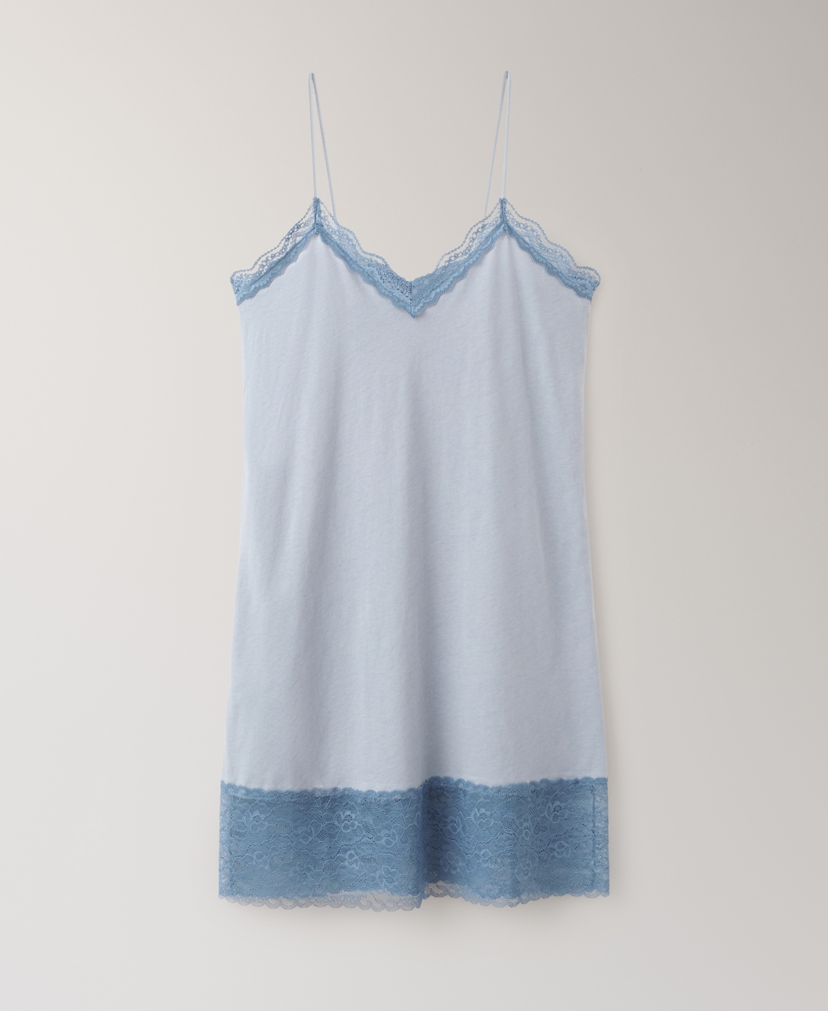 Click here for Mango Womens Lace Details Nightgown - Blue prices