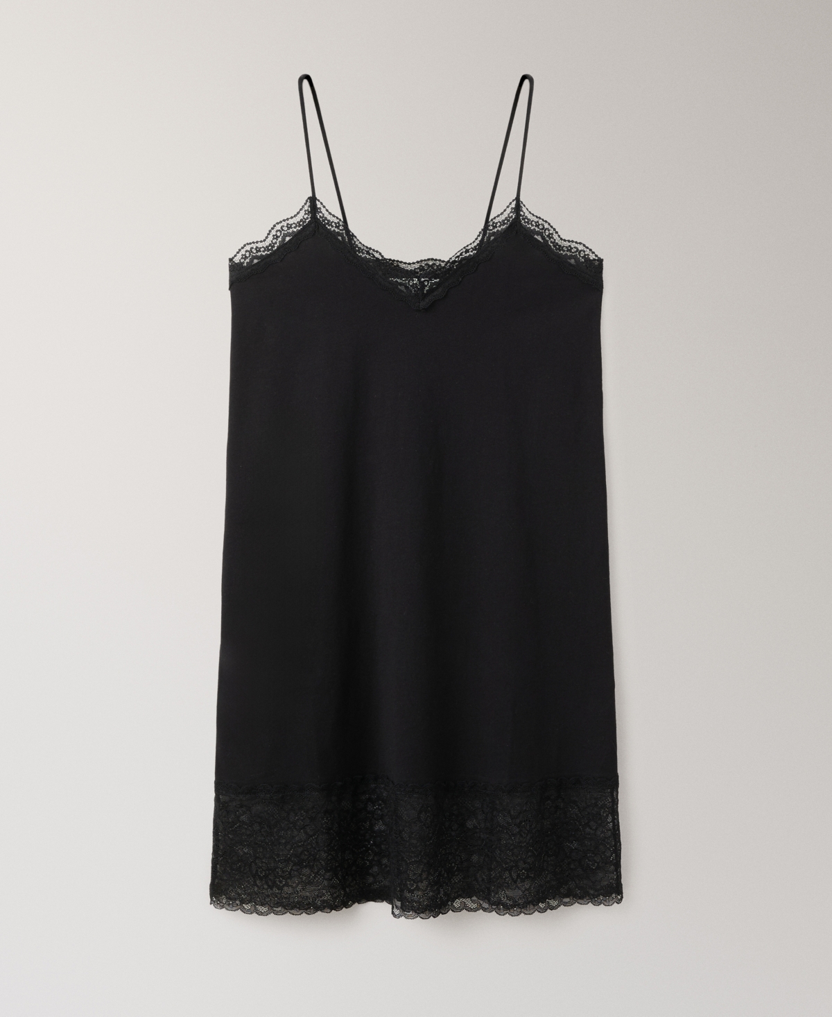 Click here for Mango Womens Lace Details Nightgown - Black prices