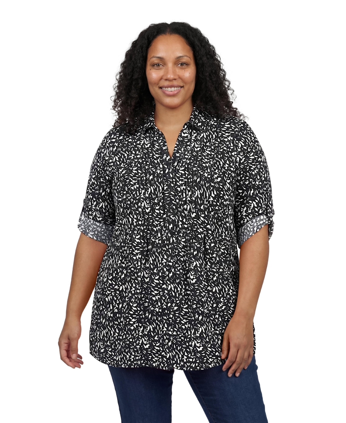 Click here for Woman Within Plus Size Within Rayon 7-Day Pintucke... prices