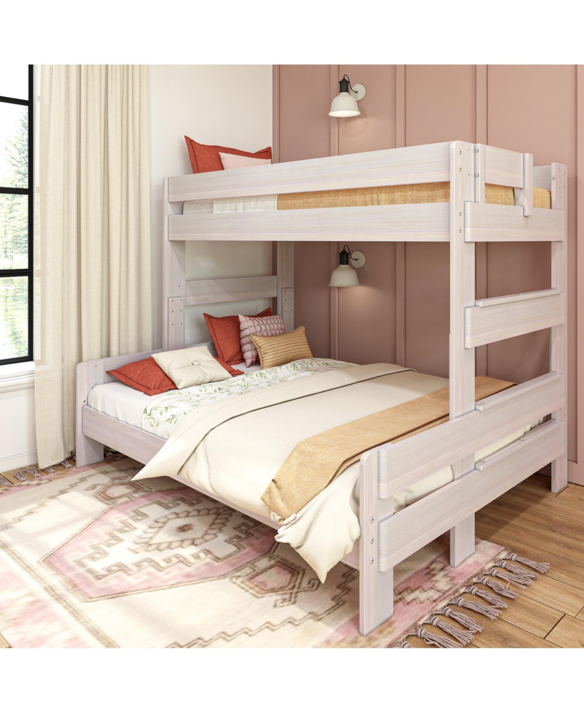 Click here for Max & Lily Solid Wood Bunk Bed  Modern Farmhouse P... prices