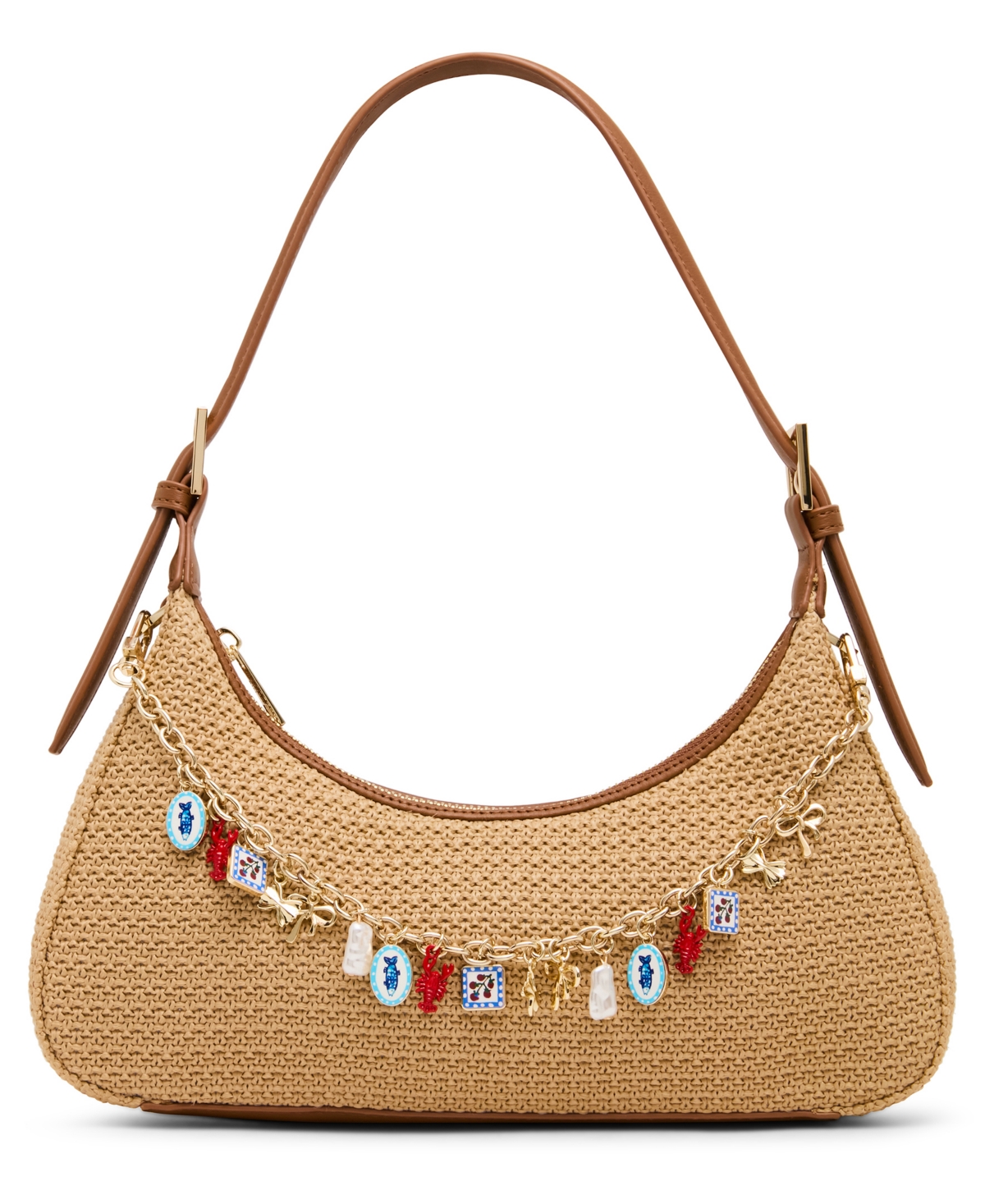 Click here for Madden Girl Nicoles Straw Medium Shoulder Handbag... prices