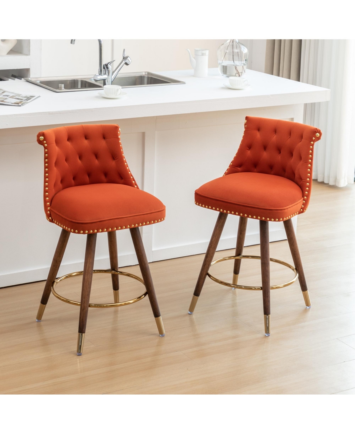 Click here for Rainsken Bar Stools Set of 2  Counter Height Chair... prices