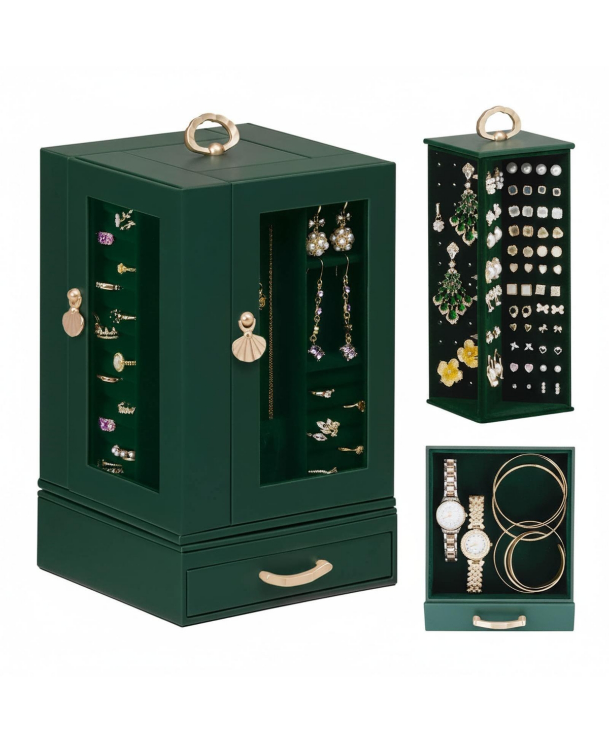 Click here for Yigii Large Jewelry Organizer Box with Drawer Comp... prices