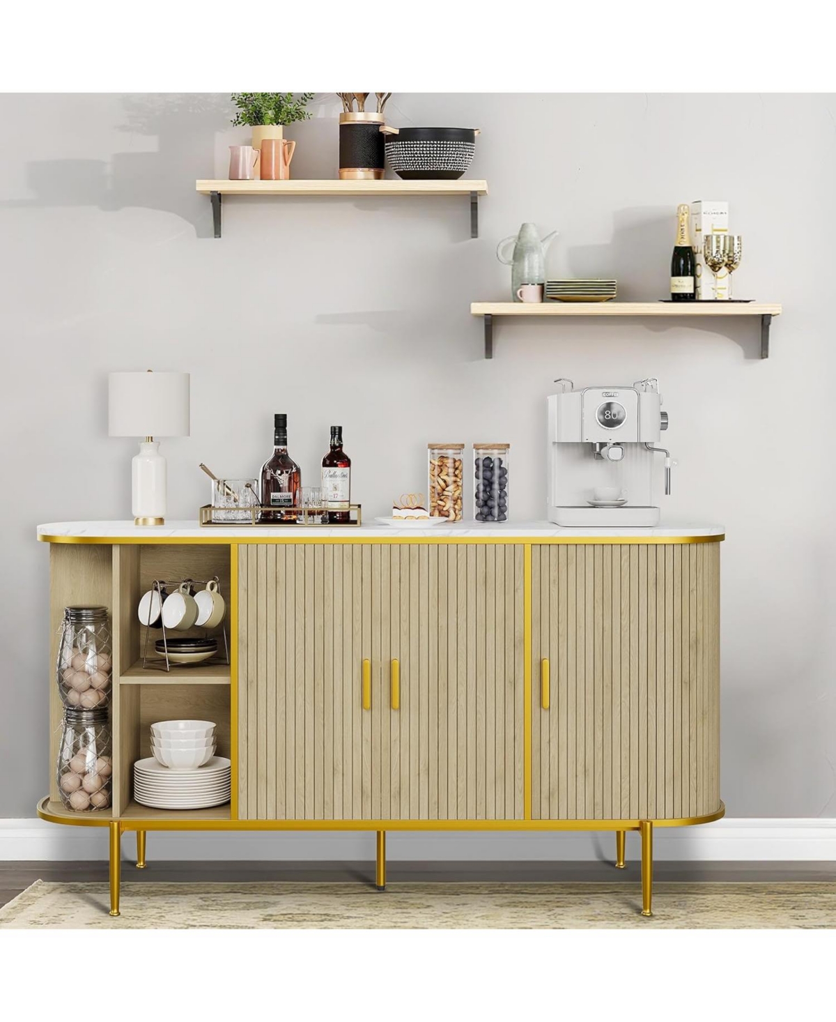 Click here for gaomon 59 Sideboard Buffet Cabinet with Storage  F... prices