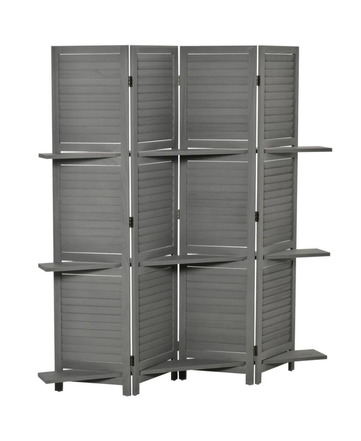Click here for Rainsken 4 Panel Folding Room Divider  with Shelve... prices