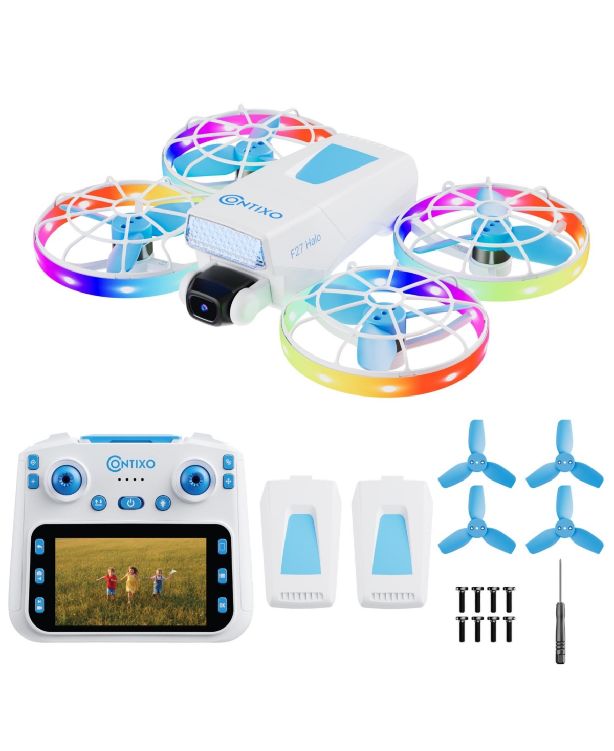 Click here for Contixo F27 Halo Mini Foldable Drone with Screen R... prices