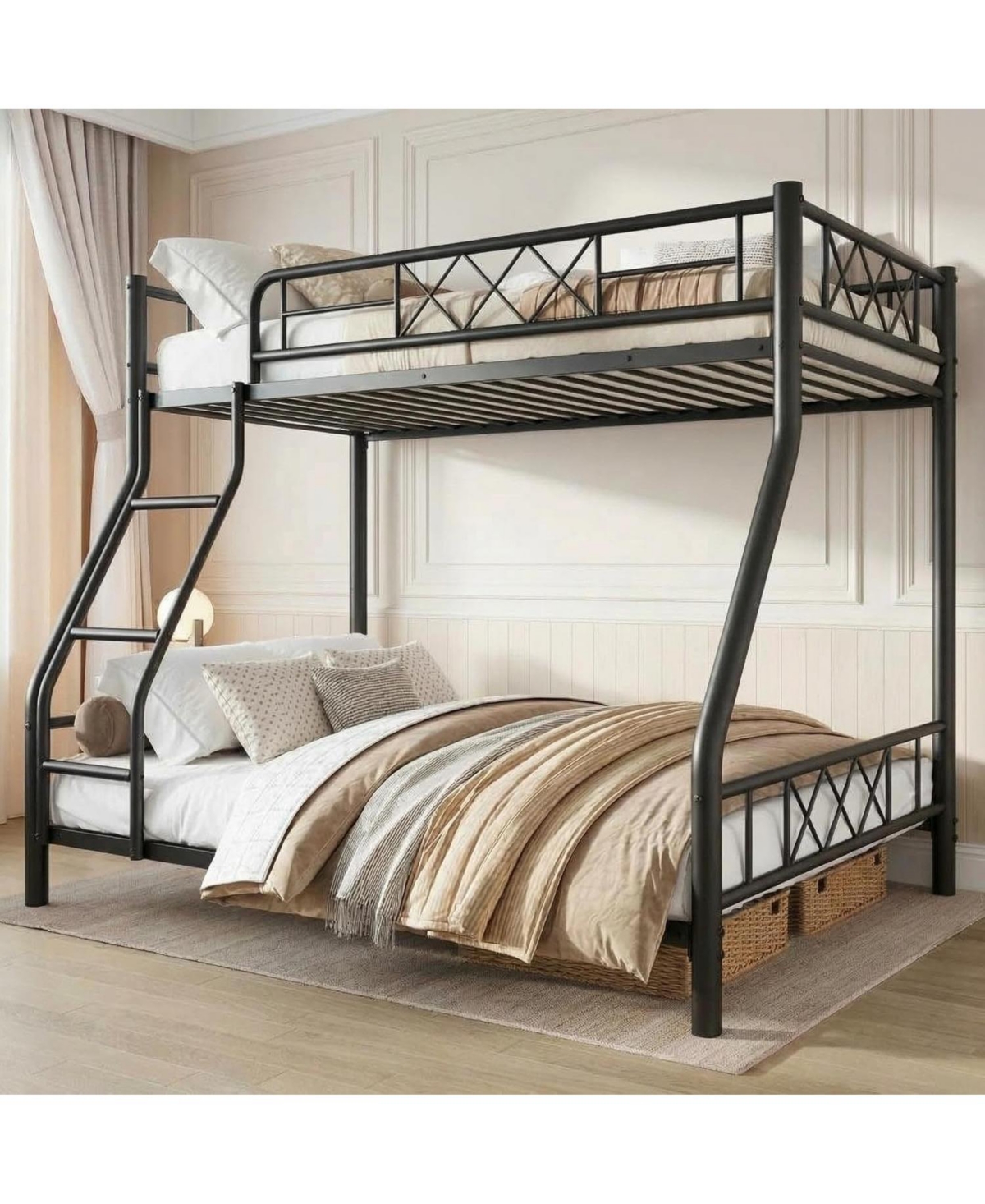 Click here for gaomon Bunk Bed Heavy Duty Metal with Ladder and S... prices