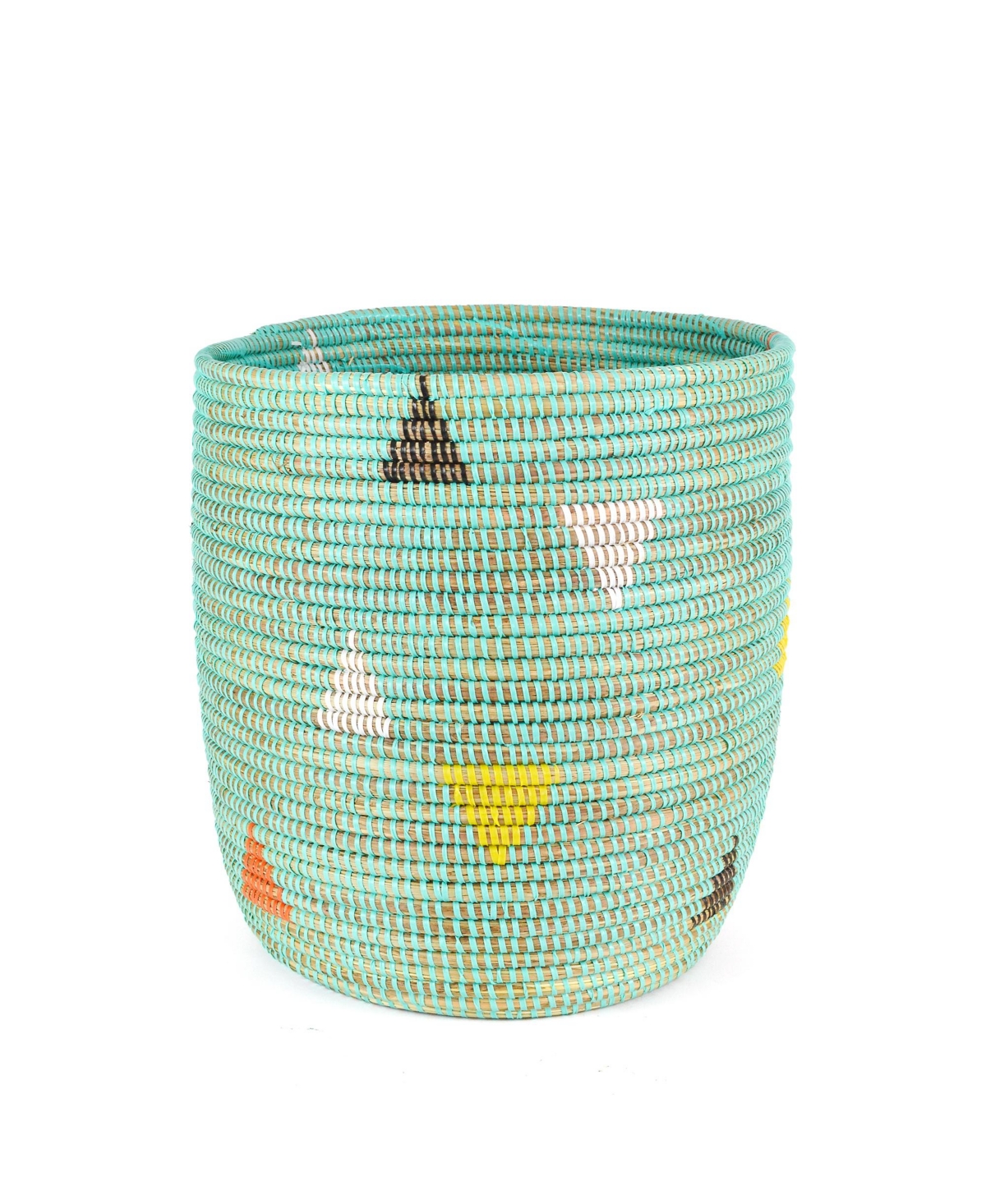 Click here for African Modern  Aqua Teranga Triangles Bath Bin Ba... prices