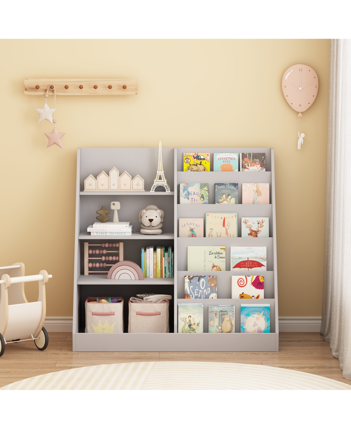 Click here for Rainsken Kids Bookshelf and Toy Storage Organizer... prices