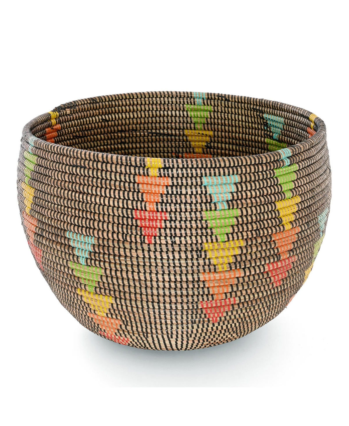 Click here for African Modern  Prism Triangles Deep Storage Bowl... prices