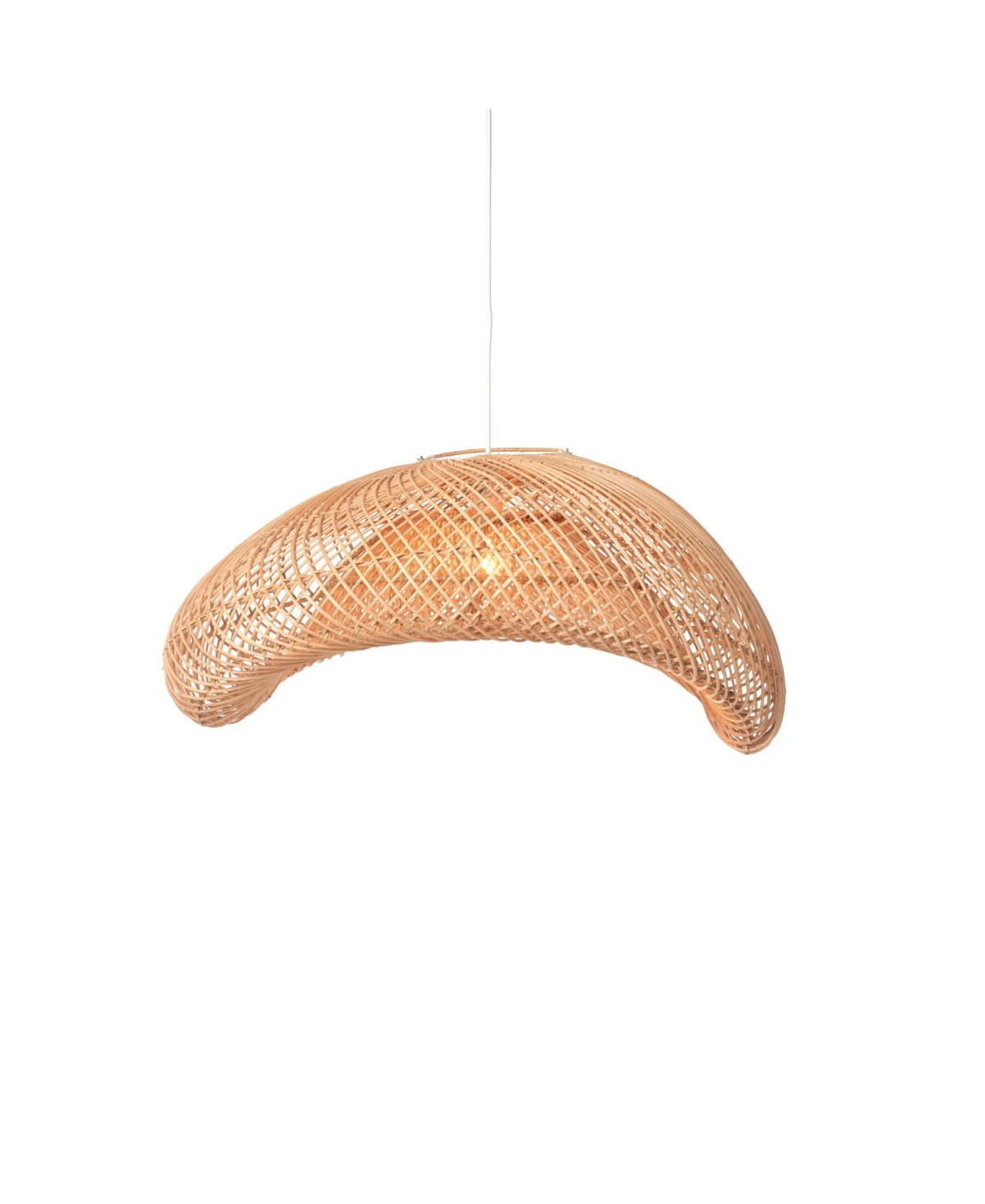 Click here for The Artisan and Company  Rattan Arch Wavy Pendant... prices