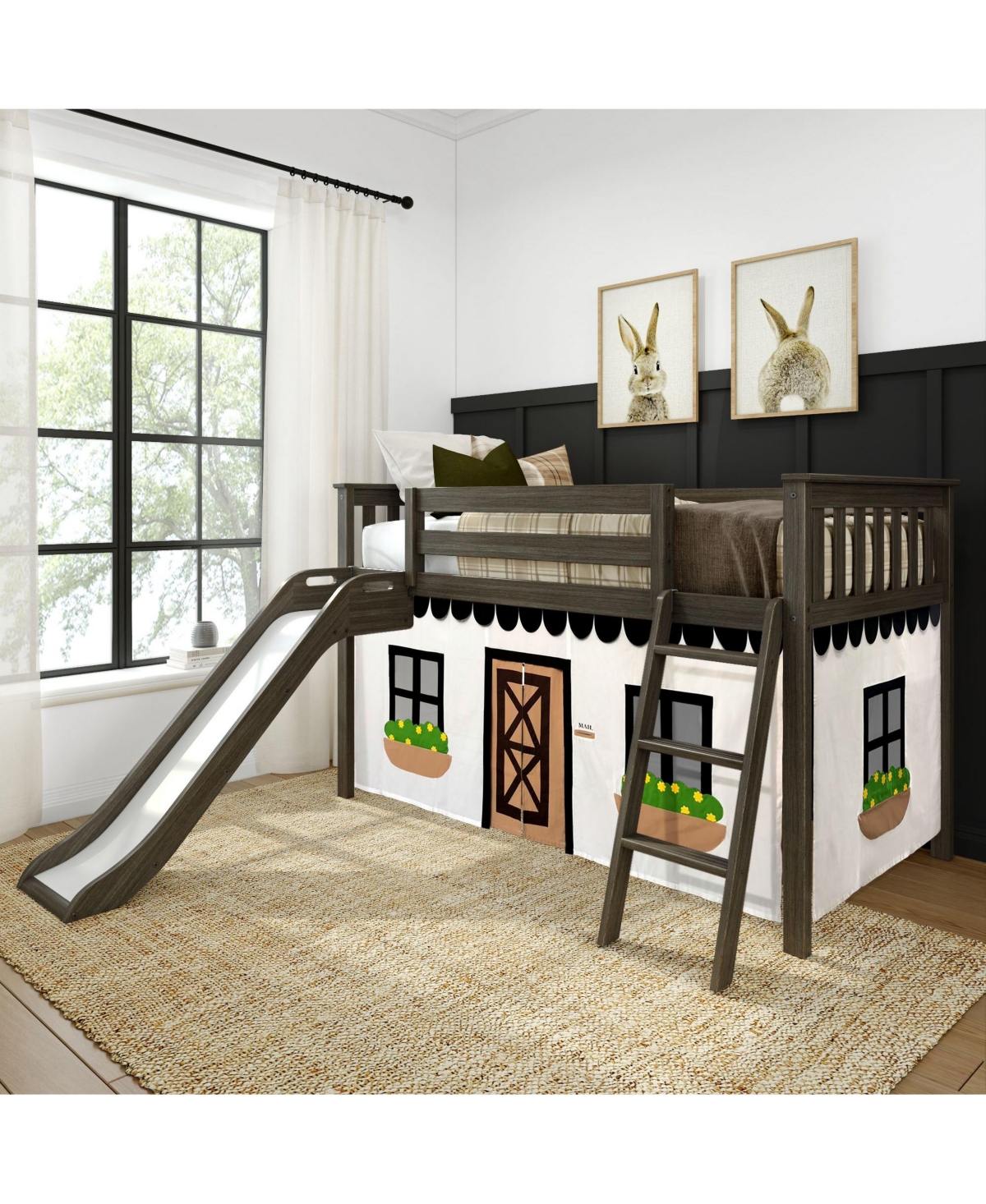 Click here for Max & Lily Low Loft With Easy Slide and Farmhouse... prices