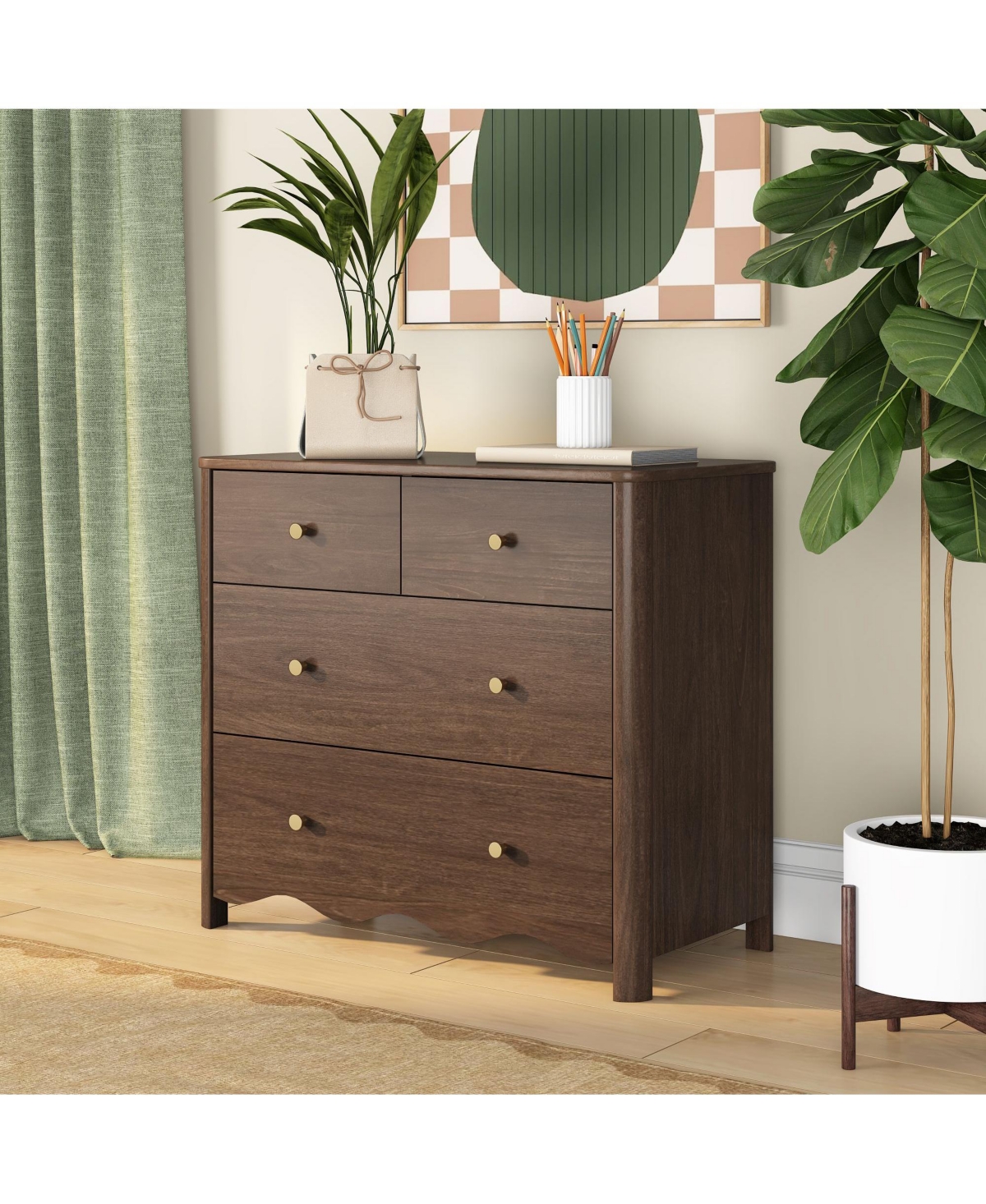 Click here for Max and Lily Sutton 4 Drawer Dresser - Walnut prices