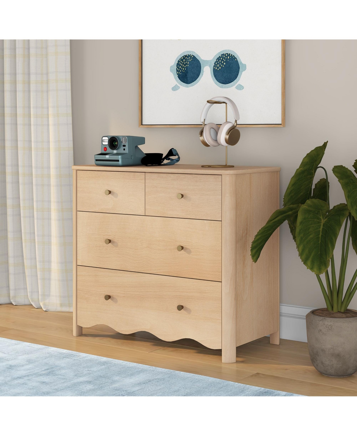 Click here for Max and Lily Sutton 4 Drawer Dresser - Blonde prices