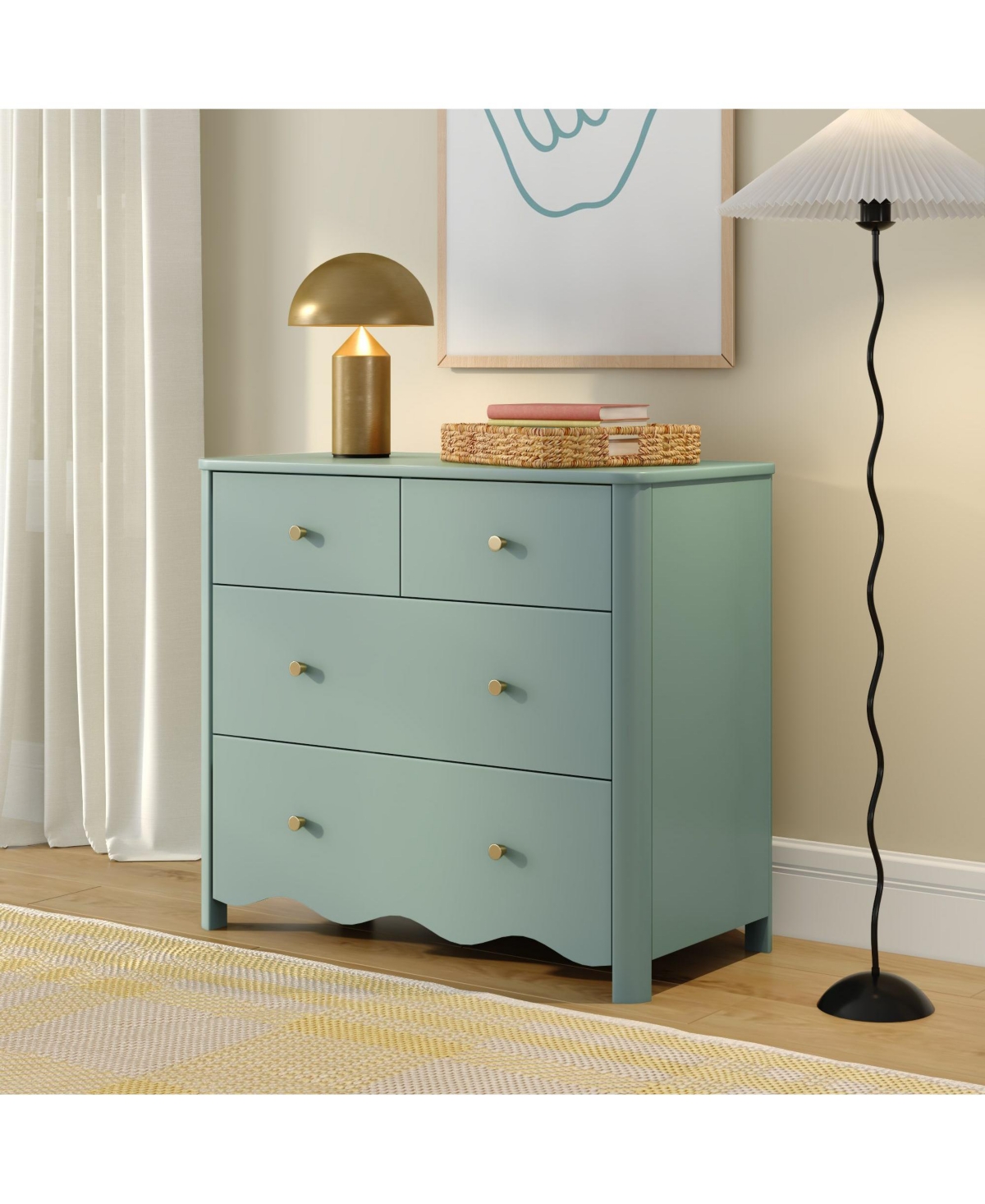 Click here for Max and Lily Sutton 4 Drawer Dresser - Meadow gree... prices