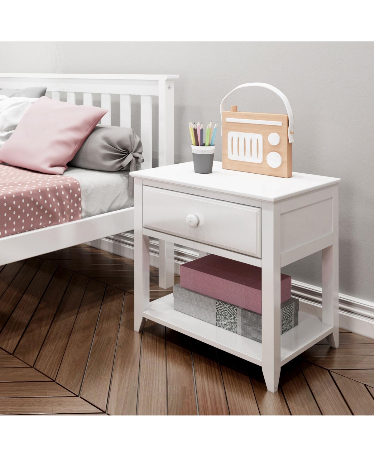 Click here for Max and Lily Nightstand with Storage Drawer  Small... prices