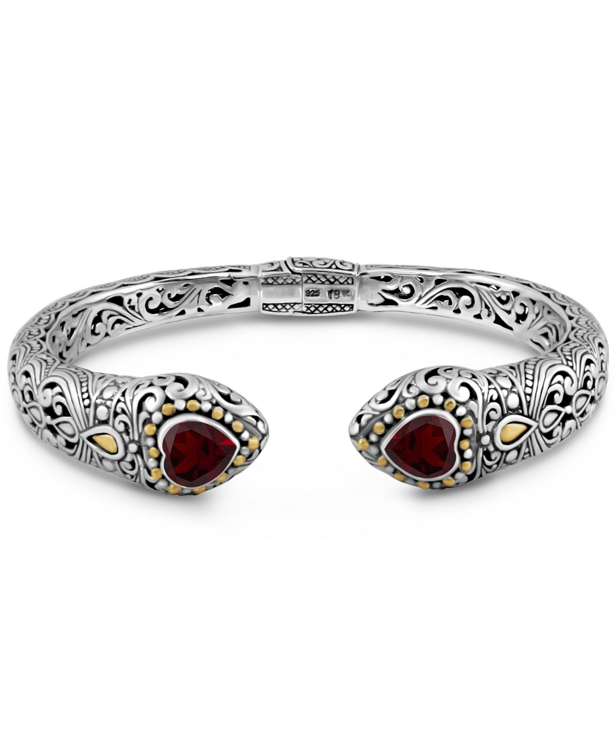 Click here for Devata Garnet and Lovina Cuff Bracelet in Sterling... prices