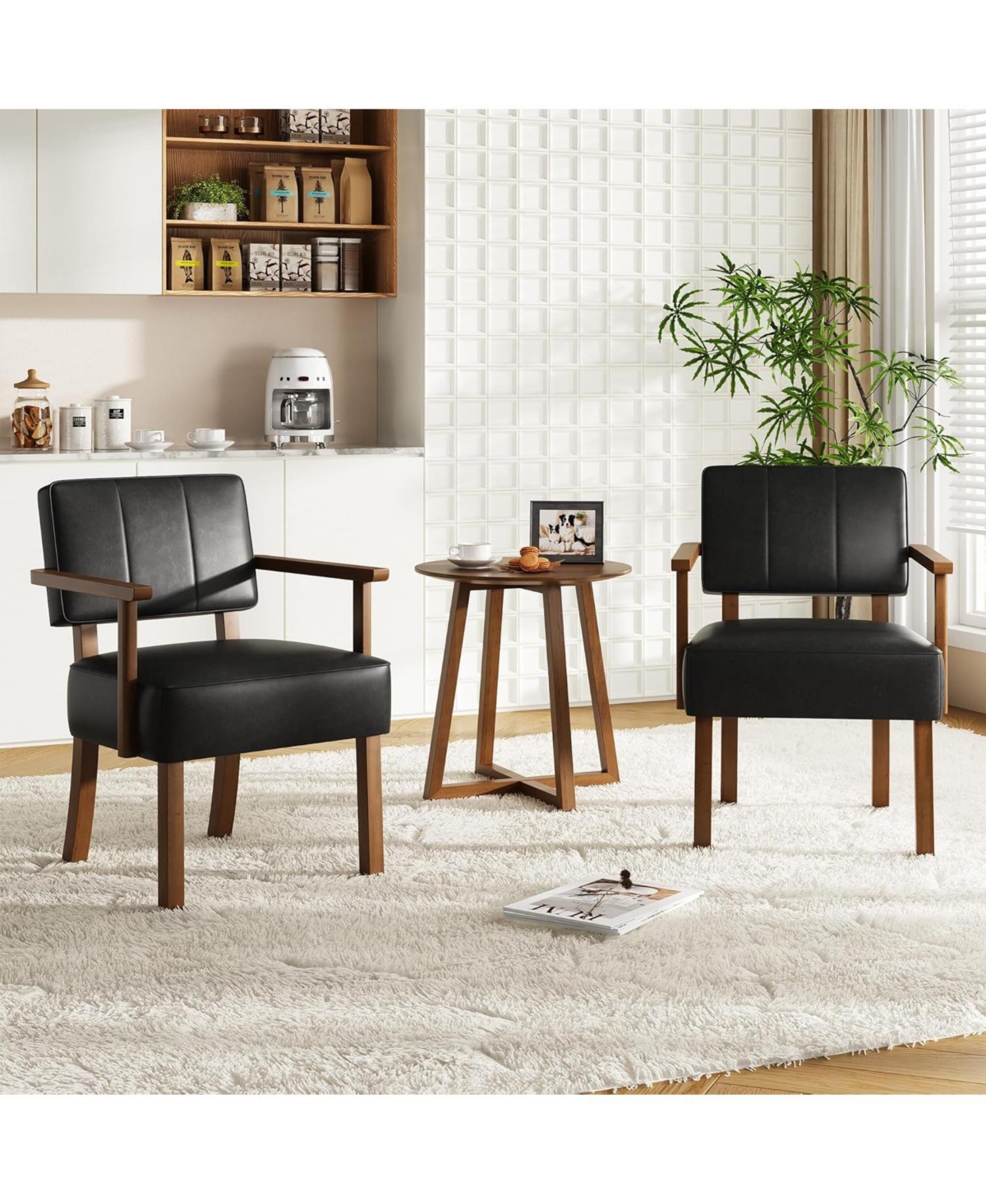 Click here for gaomon Set of 2 Mid Century Modern Accent Chairs... prices