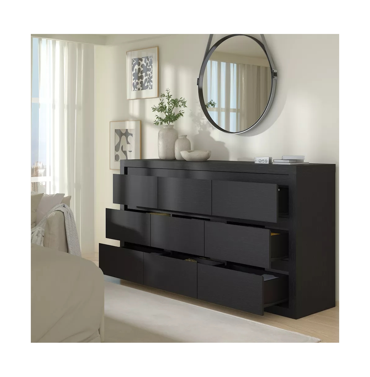 Click here for gaomon 9 Drawer Modern Wooden Dresser with Handlel... prices
