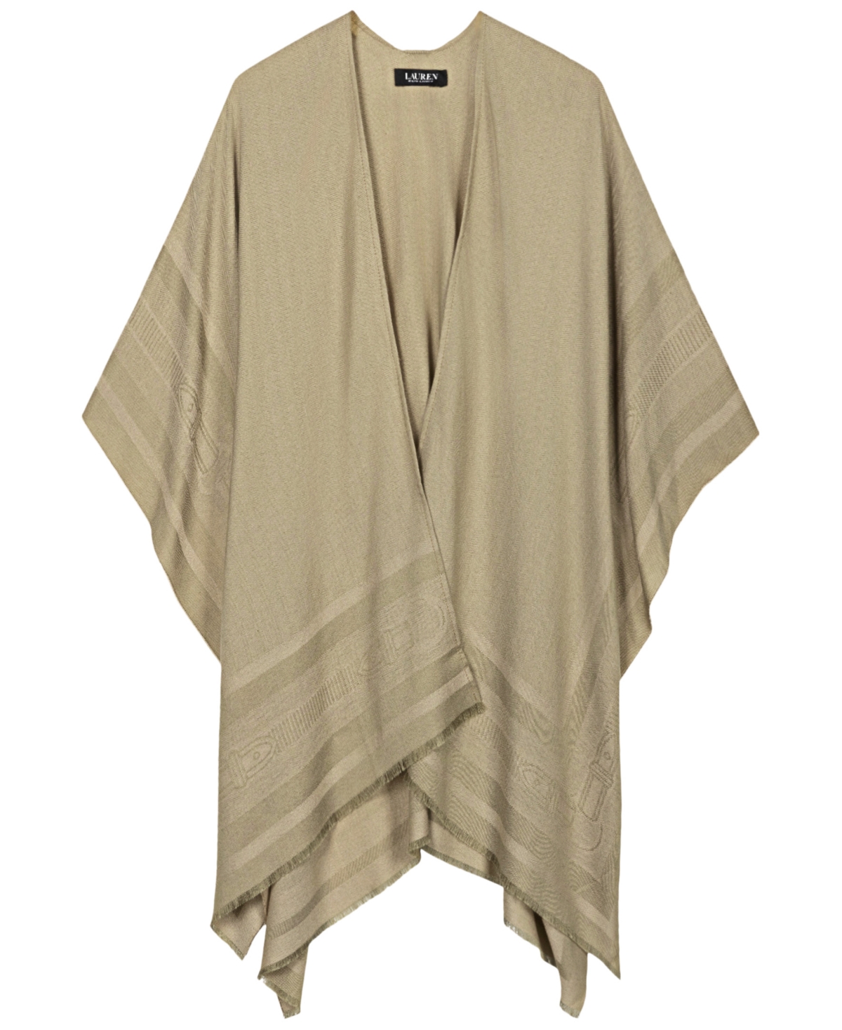 Click here for Lauren Ralph Lauren Belting Ruana - Light Agave/Gi... prices