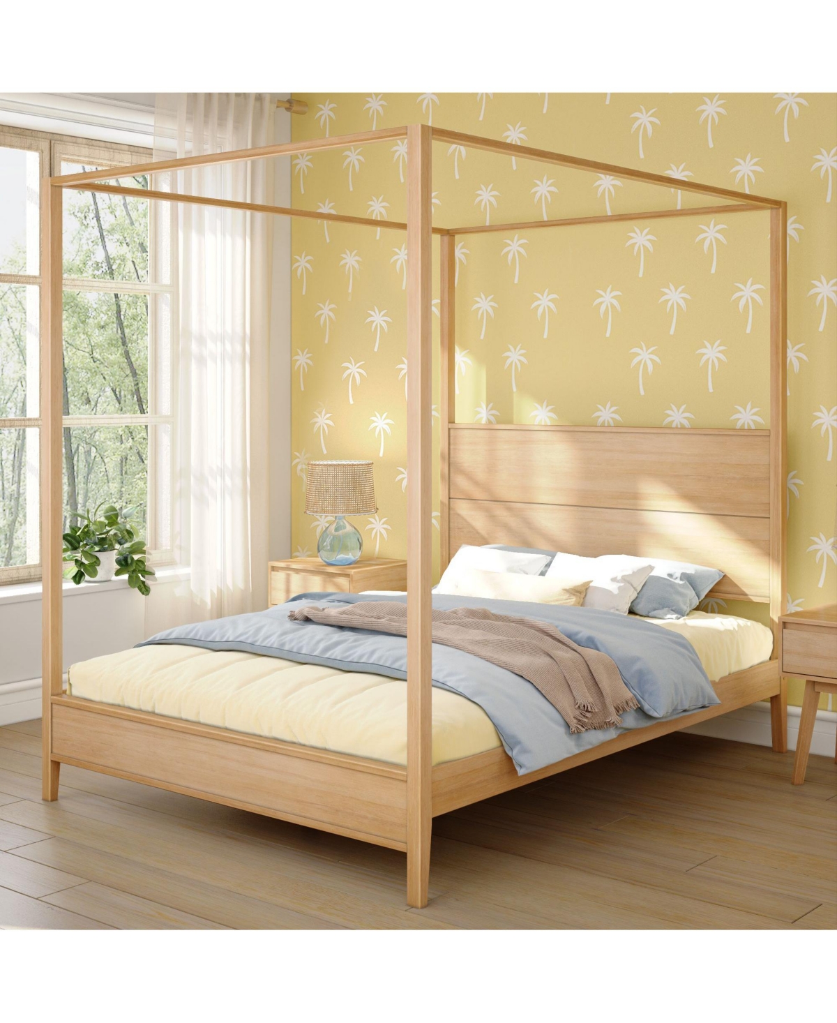 Click here for Max and Lily Haven Canopy Bed with Square Post and... prices