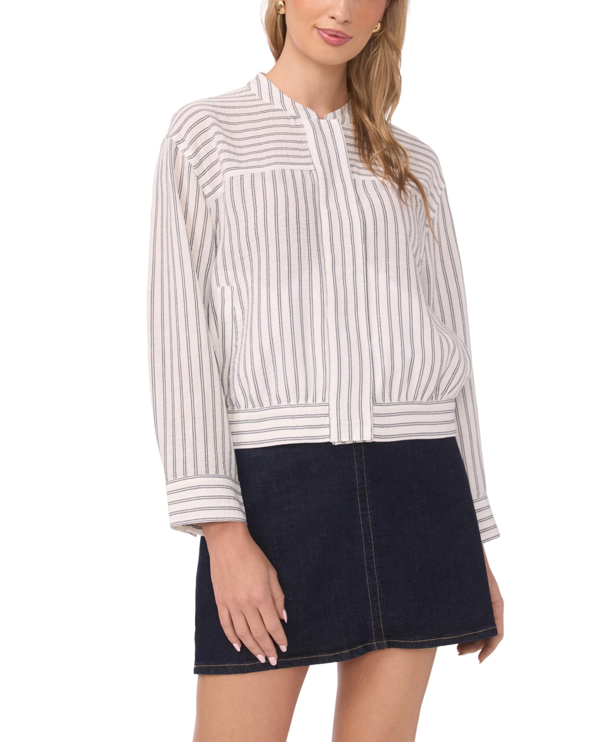 Click here for Vince Camuto Womens Snap Front Bomber Jacket - Ult... prices