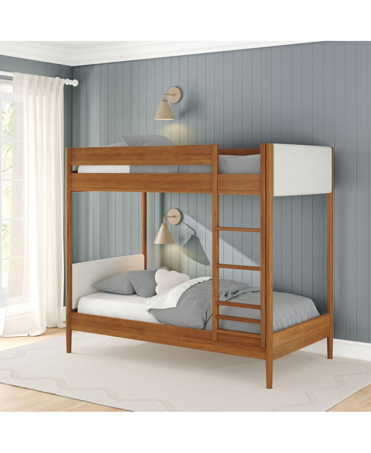 Click here for Max & Lily Harbor Twin Over Twin Wood Bunk Bed wit... prices