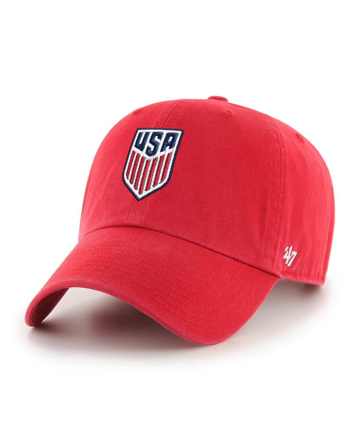 Click here for 47 Brand Mens Red Usmnt Crest Clean Up Adjustable... prices
