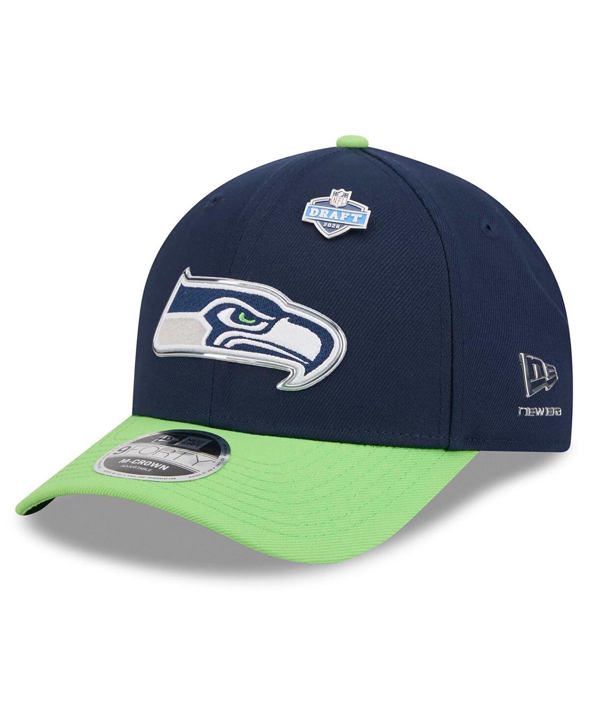 Click here for New Era Mens College Navy/Neon Green Seattle Seaha... prices