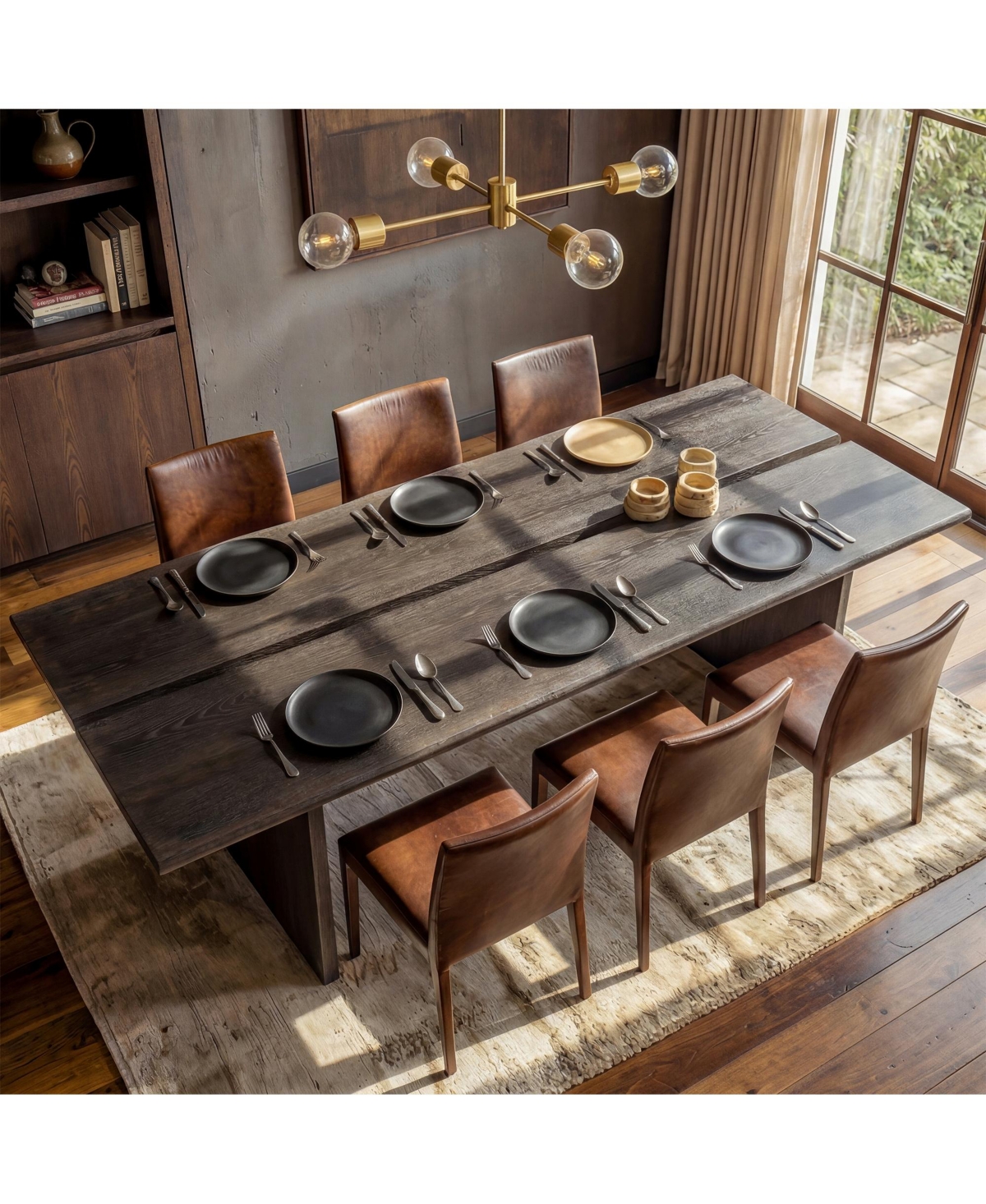 Click here for Homsee 7ft Solid Wood Dining Table - Extra Wide Fa... prices