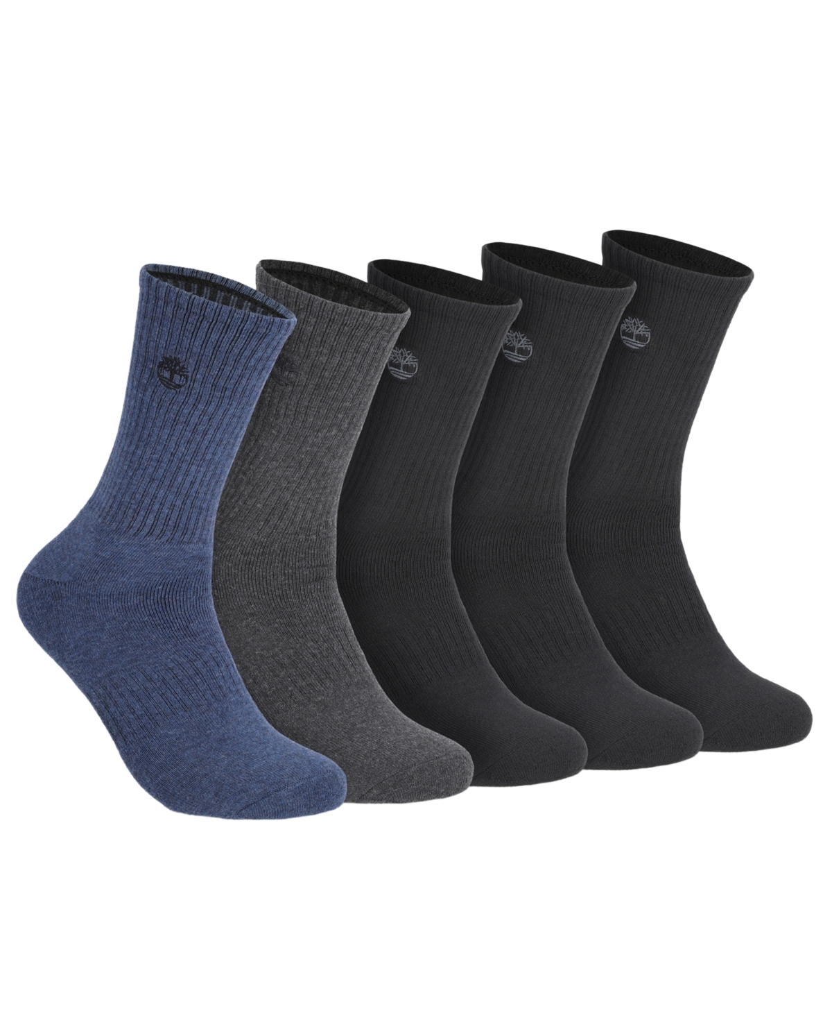 Click here for Timberland Mens 5-Pair Rivington Crew Socks - Blac... prices