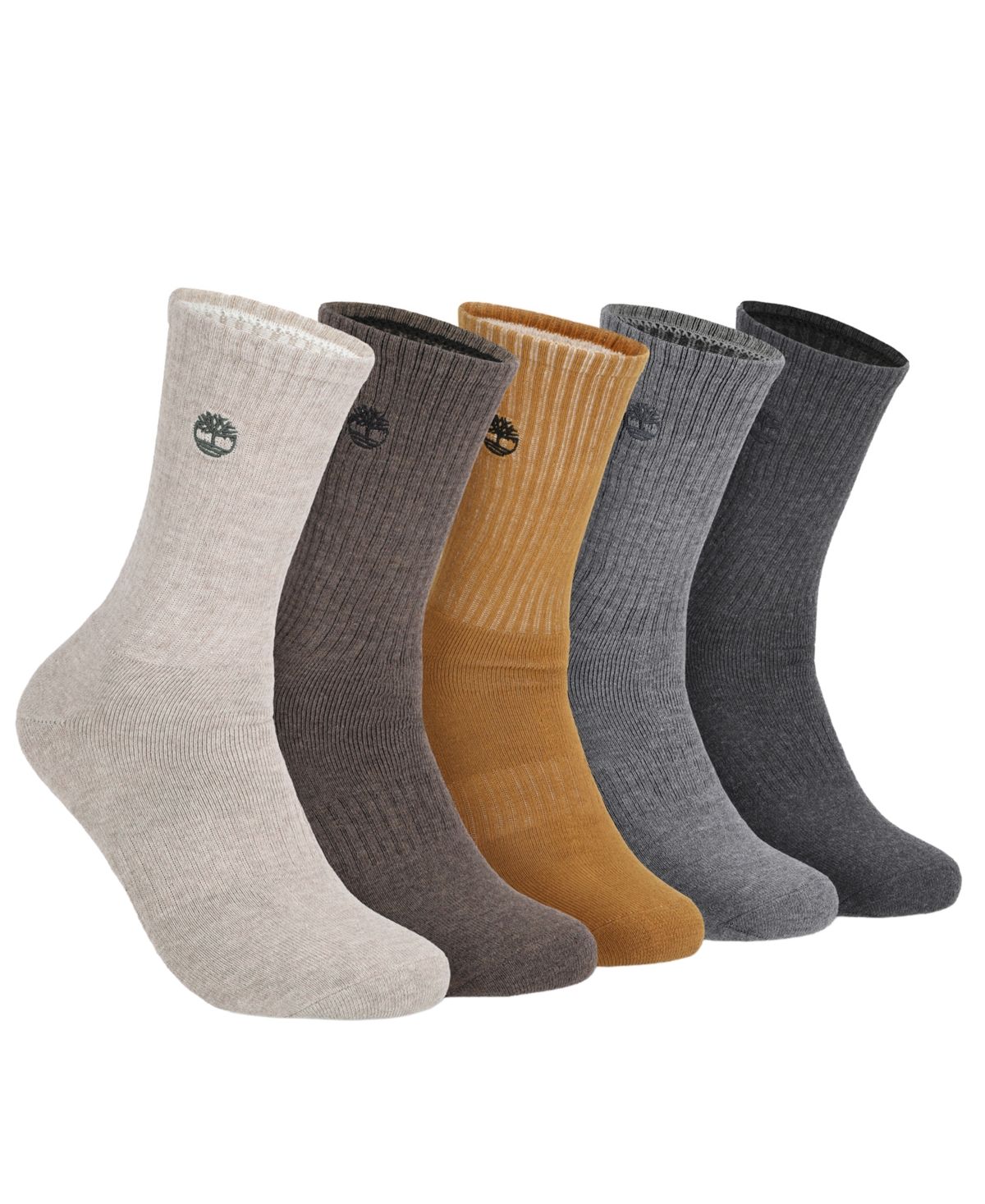 Click here for Timberland Mens 5-Pair Rivington Crew Socks - Whea... prices