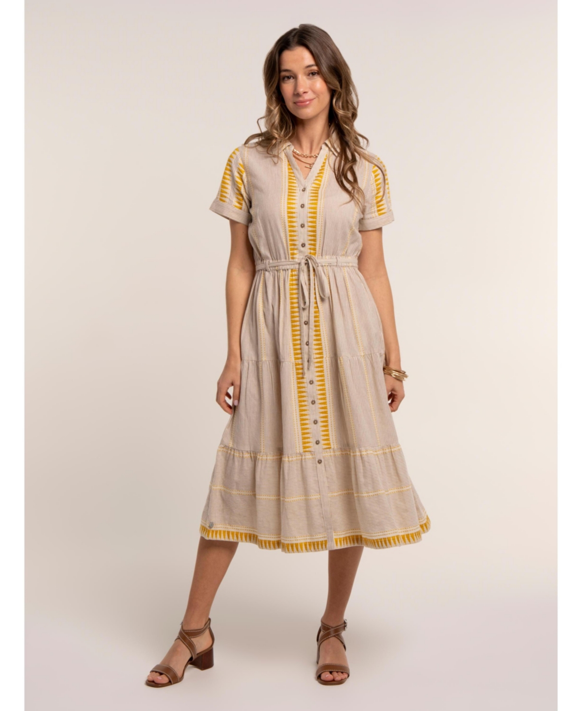 Click here for Brakeburn Womens Palmira Midi Dress - Multi prices