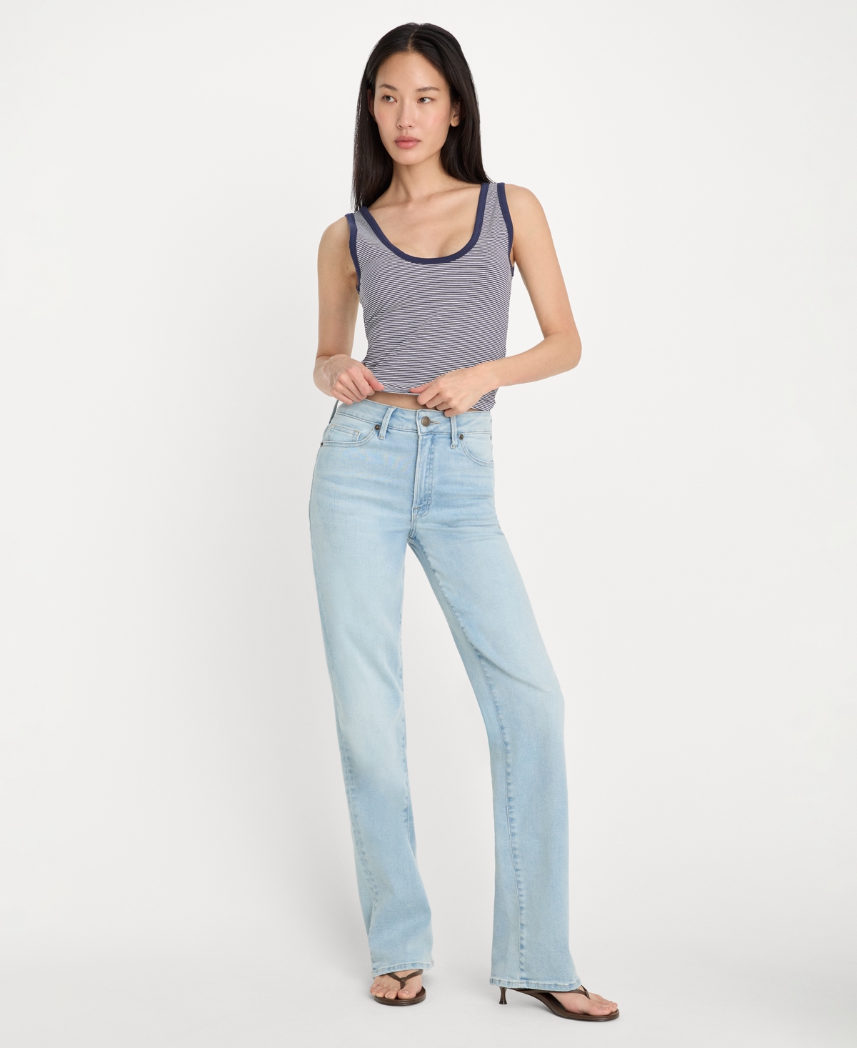 Click here for Good American Womens Soft Tech True Straight Jeans... prices