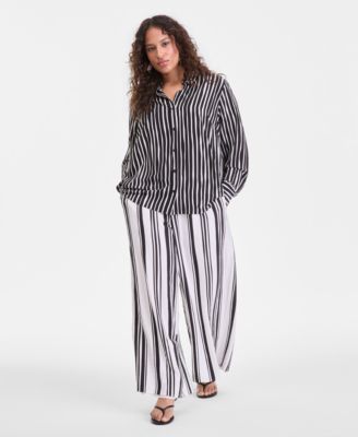 Click here for I.N.C. International Concepts Plus Size Striped Bu... prices