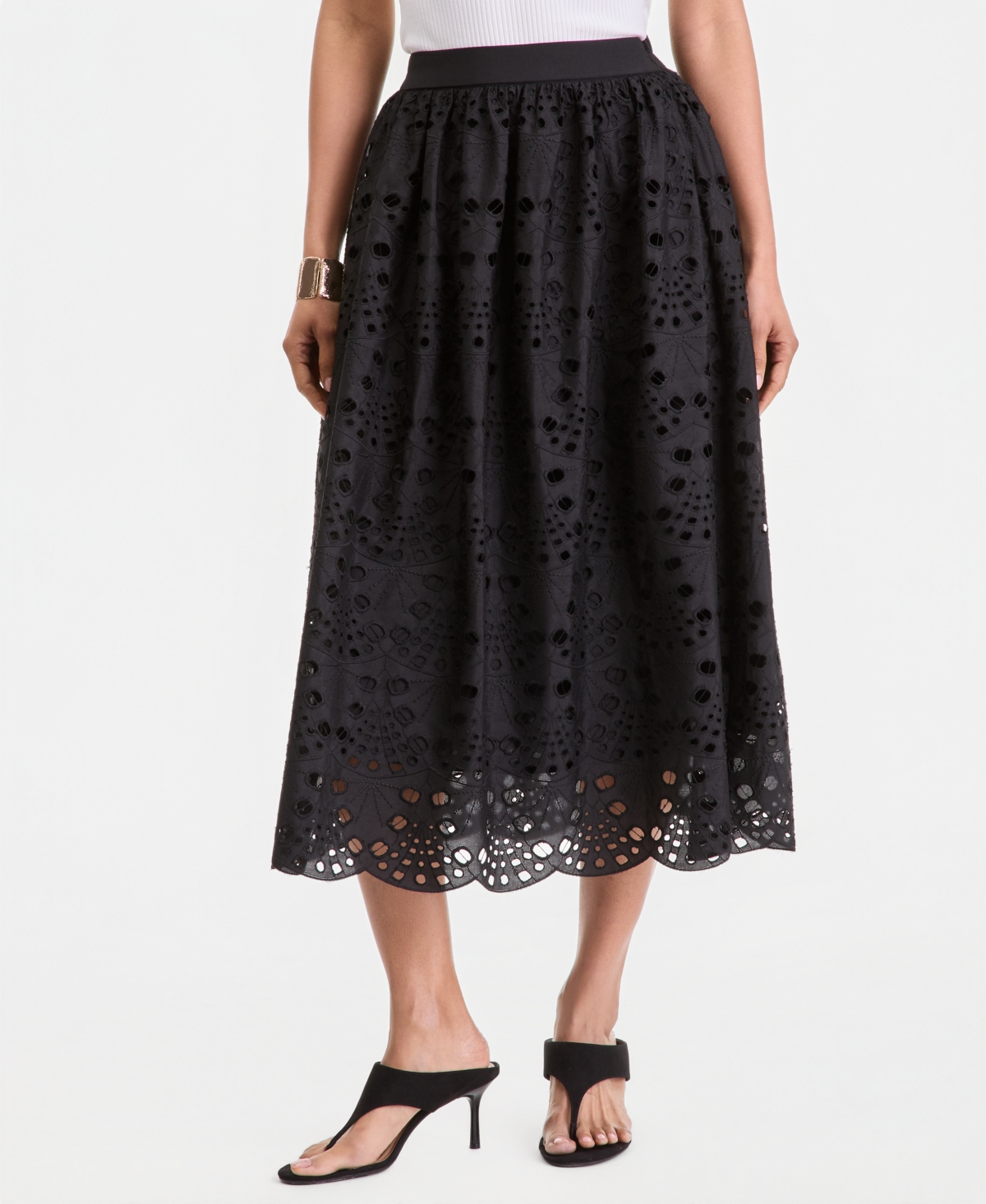 Click here for I.n.c. International Concepts Womens Eyelet Midi S... prices
