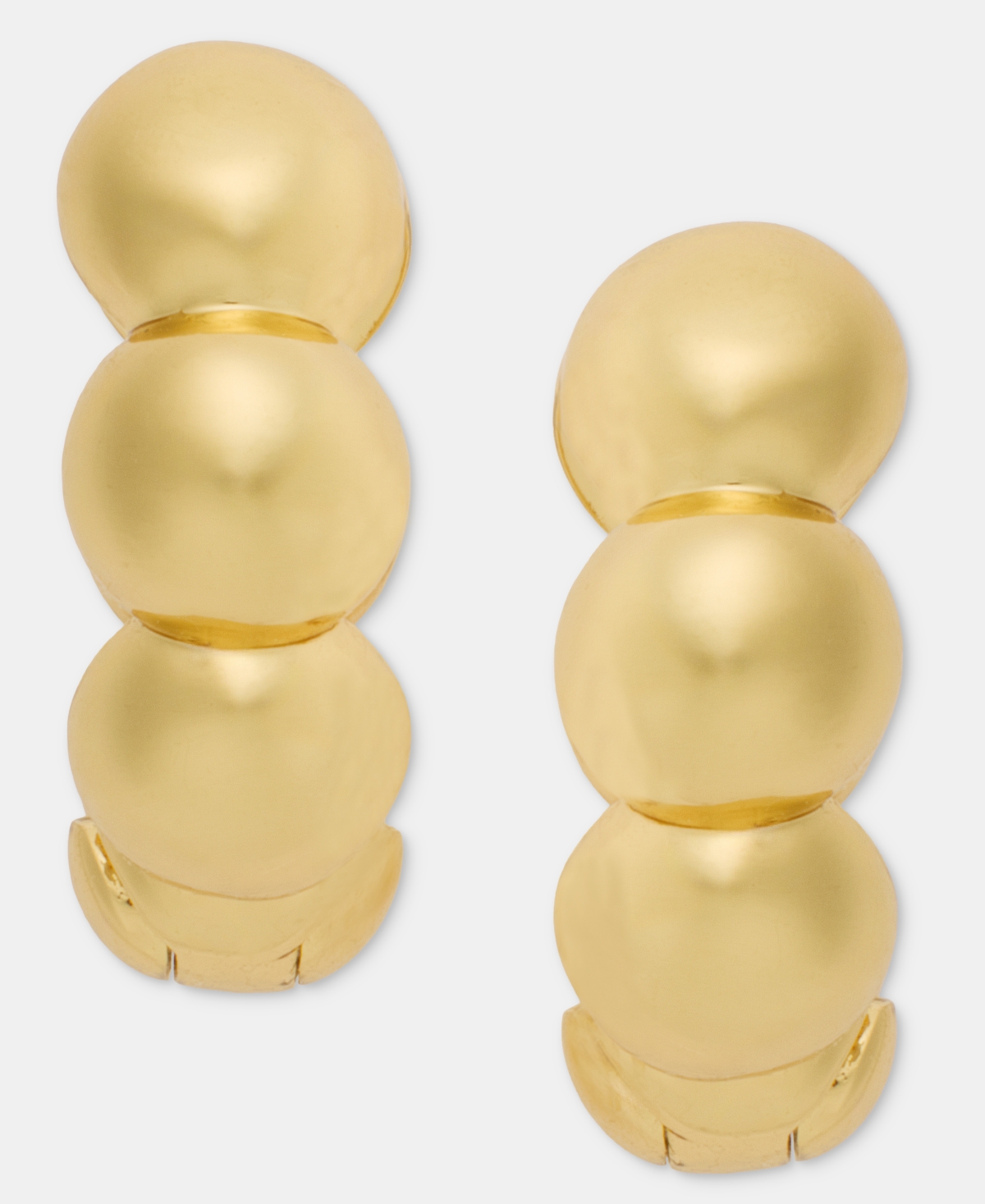 Click here for Anne Klein Small Half-Dome Huggie Hoop Earrings  0... prices
