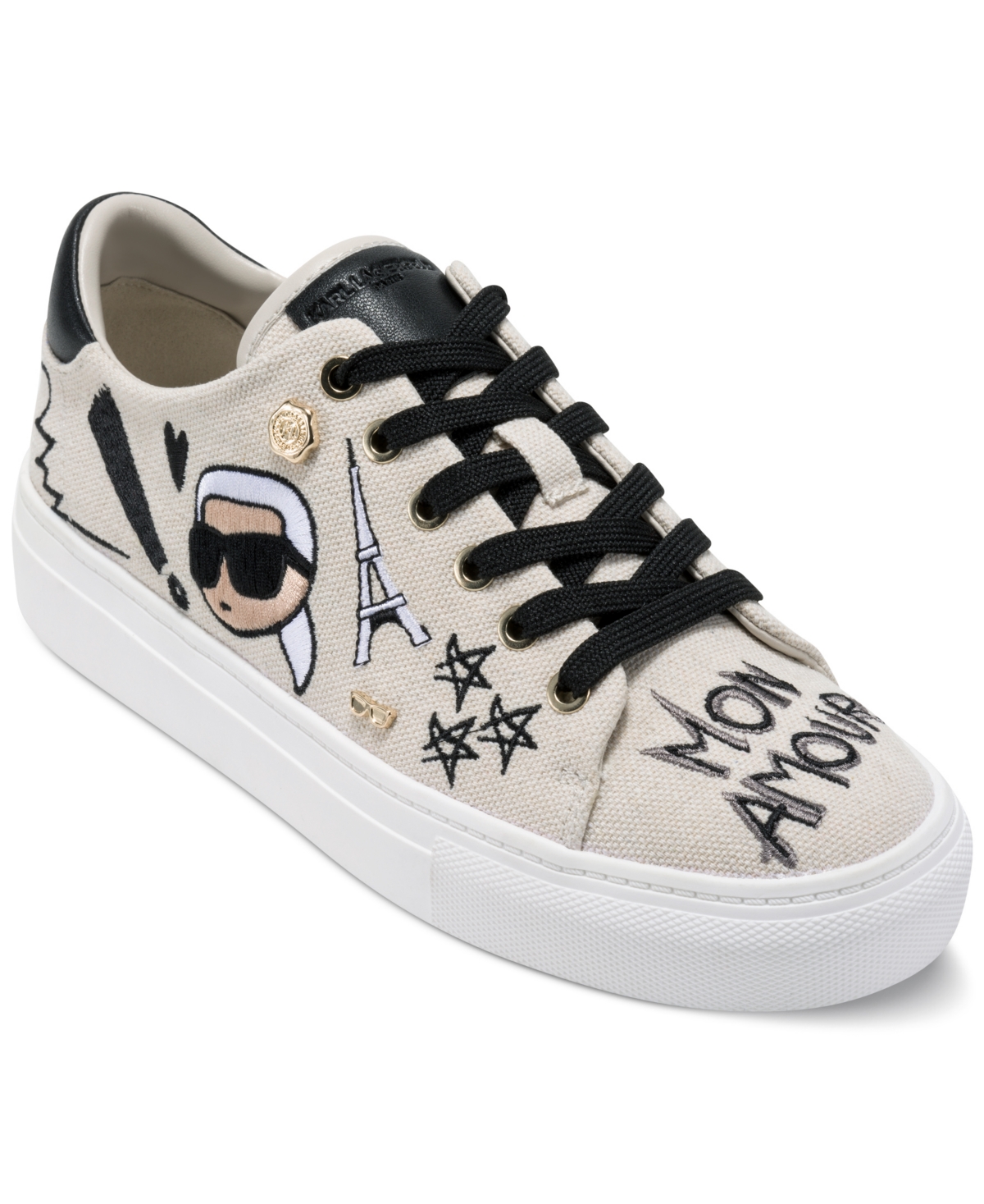 Click here for Karl Lagerfeld Paris Cate Ikonic Sneakers - Soft W... prices