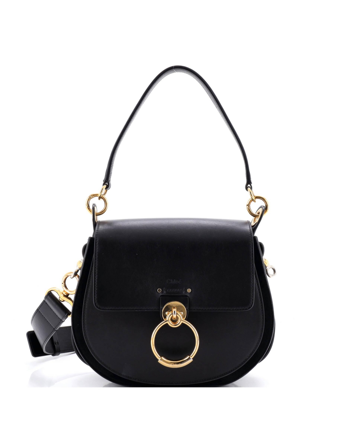 Click here for Pre-Owned Chloe Large Tess Bag Leather - Black prices