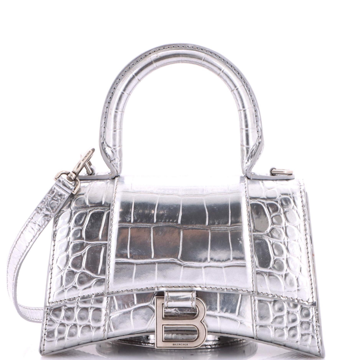 Click here for Pre-Owned Balenciaga Xs Hourglass Top Handle Bag E... prices